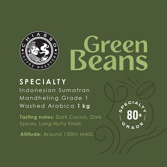 Indonesia Sumatran Unroasted Green Coffee Beans 1kg – Chiasso Coffee